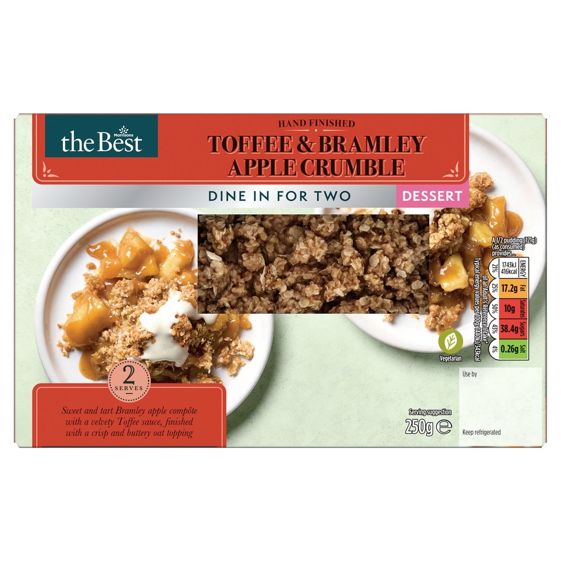 Morrisons The Best 2 Toffee & Bramley Apple Crumble 250g - Morrisons ...