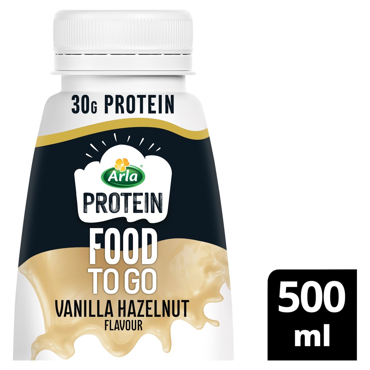 Arla Protein Food To Go Vanilla Hazelnut Meal Replacement Shake 500ml ...