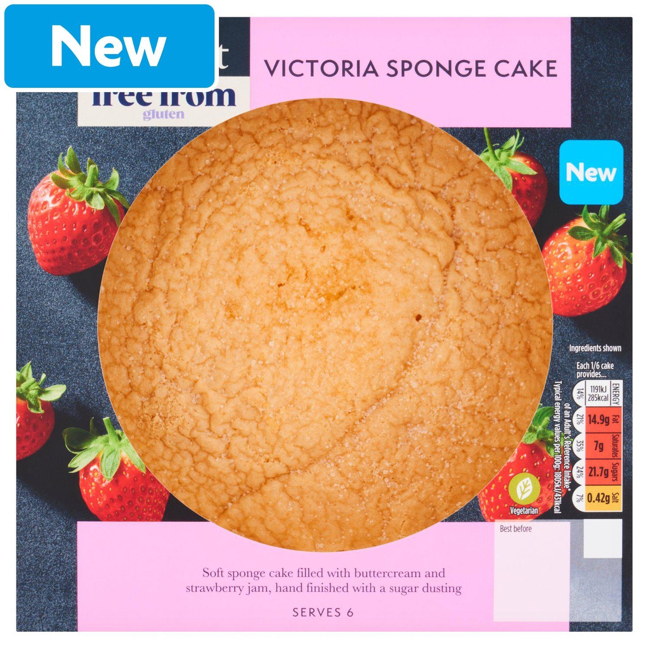 The Best Free From Victoria Sandwich Round Cake - Morrisons Online ...