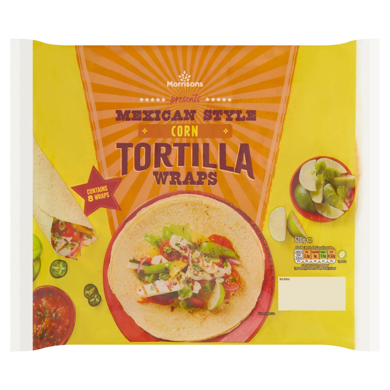 Morrisons Corn Tortilla Wrap - Morrisons Online Groceries & Offers