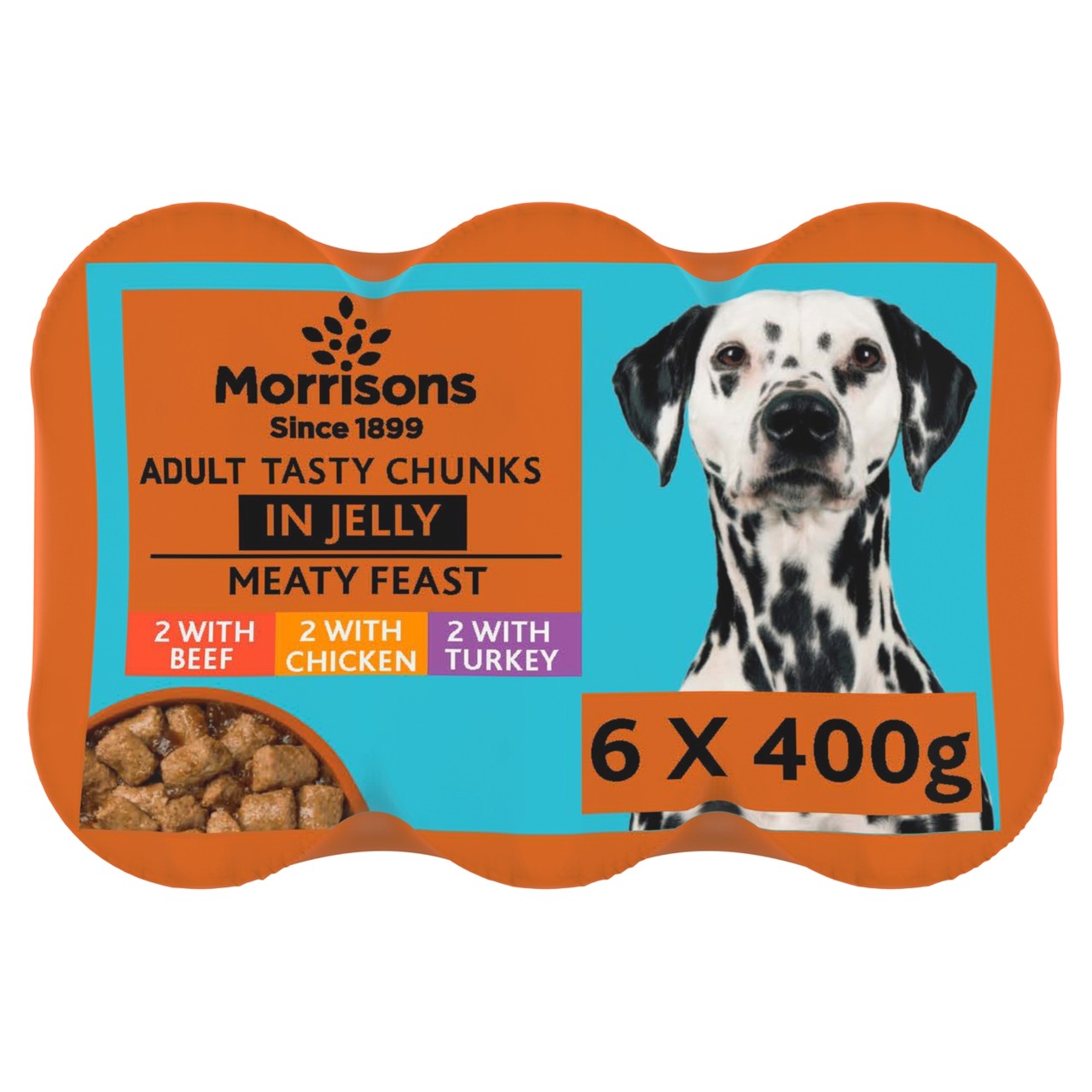 Morrisons Dog Food Meat Chunks In Jelly - Morrisons Online Groceries ...