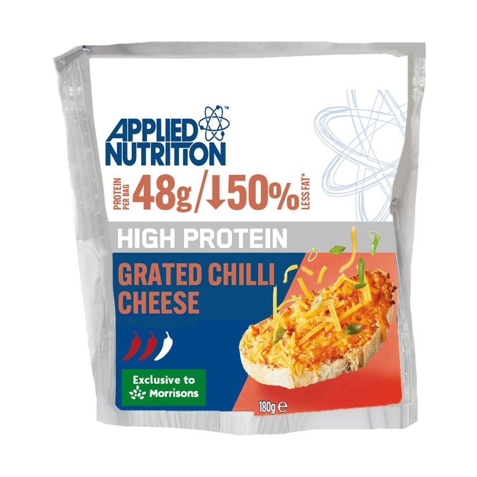 Applied Nutrition High Protein Grated Chilli Cheese 180g - Morrisons ...