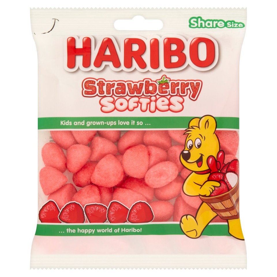 Haribo Strawberry Softies 140g - Morrisons Online Groceries & Offers