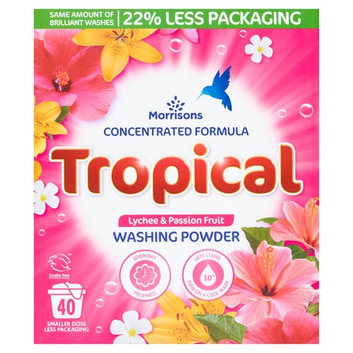 Morrisons Bio Tropical Laundry Powder 40 Washes - Morrisons Online ...