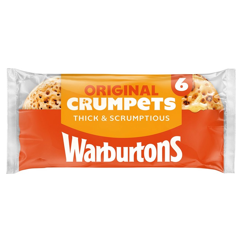 Warburtons 6 Crumpets - Morrisons Online Groceries & Offers