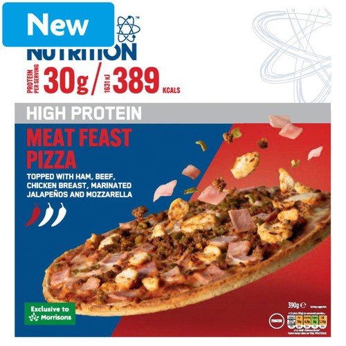 Applied Nutrition High Protein Meat Feast Pizza 390g - Morrisons Online ...