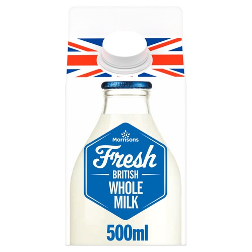 Morrisons Fresh Whole Milk - Morrisons Online Groceries & Offers