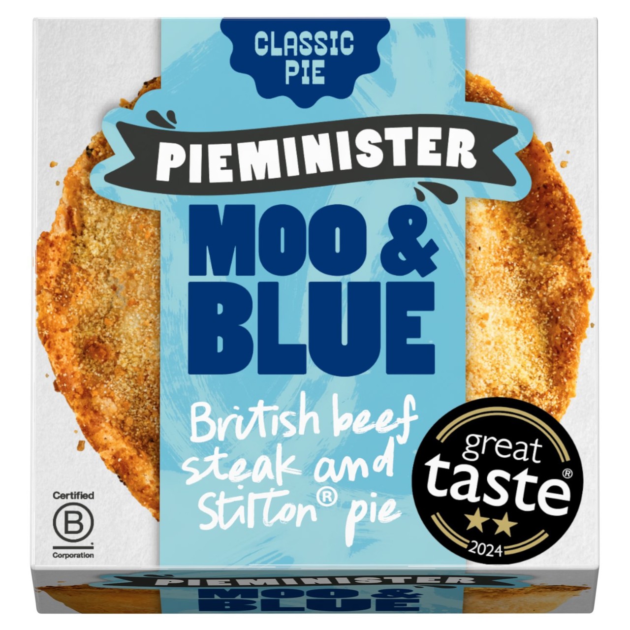 Pieminister Moo & Blue British Beef Steak & Stilton Pie 255g ...
