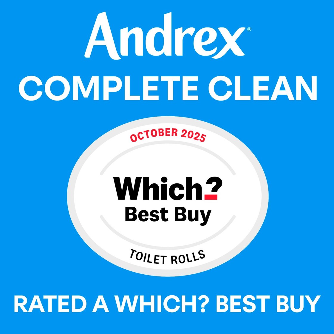Andrex Complete Clean Toilet Tissue 12 Rolls - Morrisons Online ...