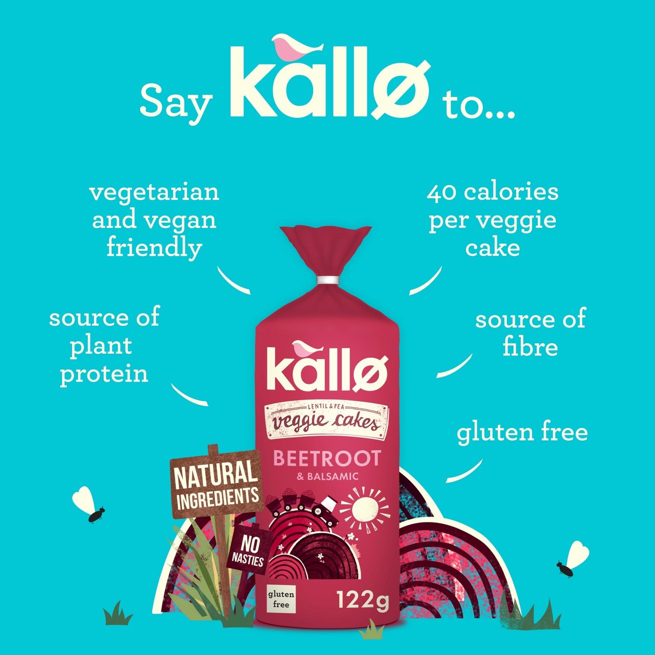 Kallo Beetroot Veggie Cakes 122g - Morrisons Online Groceries & Offers
