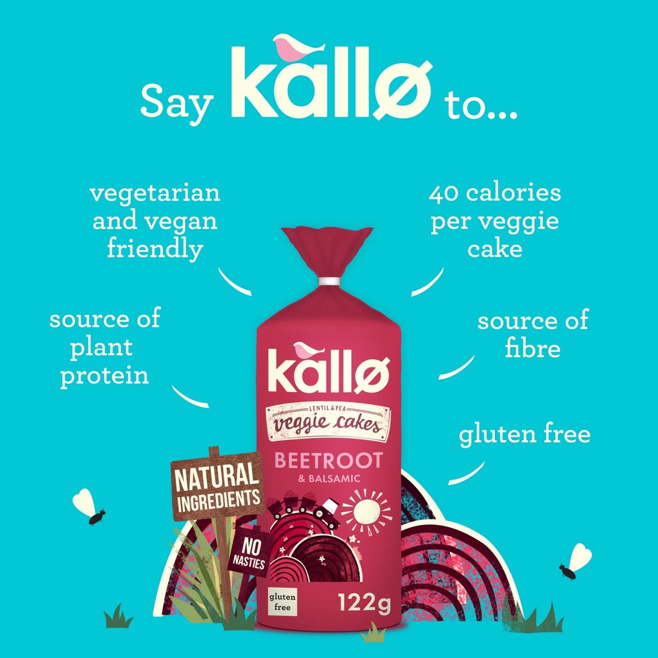 Kallo Beetroot Veggie Cakes 122g - Morrisons Online Groceries & Offers