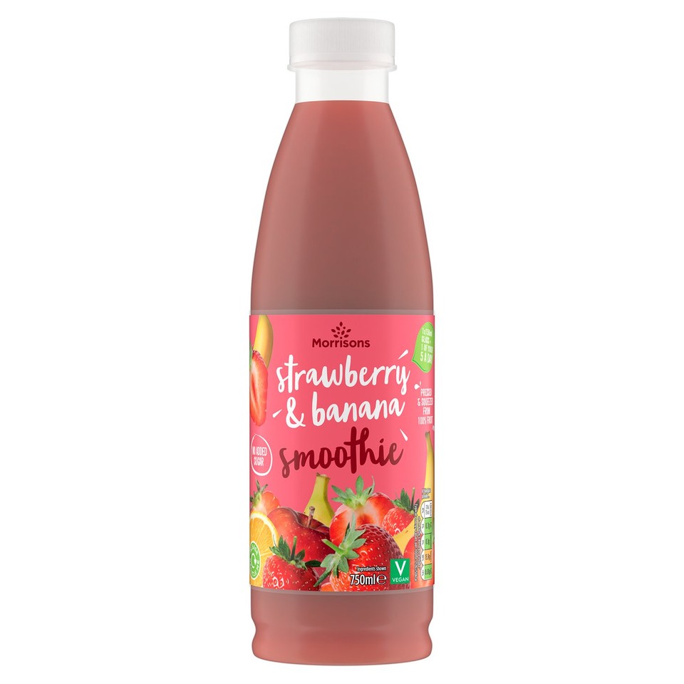 Morrisons Strawberry & Banana Smoothie - Morrisons Online Groceries ...