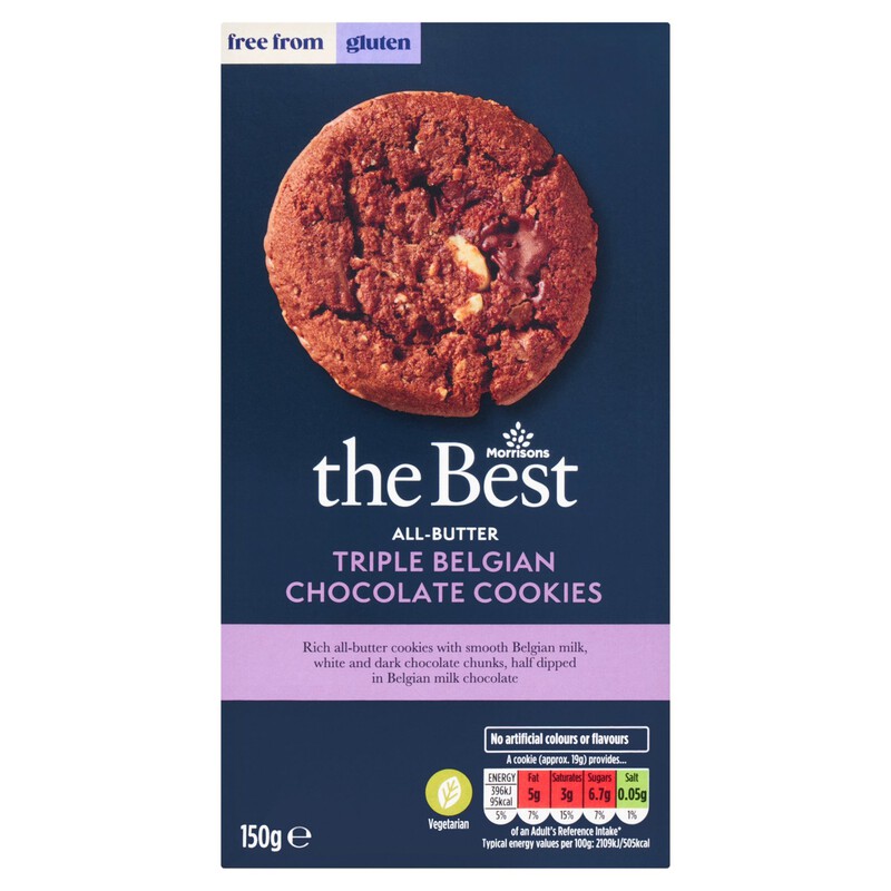 Morrisons The Best Free From Triple Chocolate Cookies - Morrisons ...