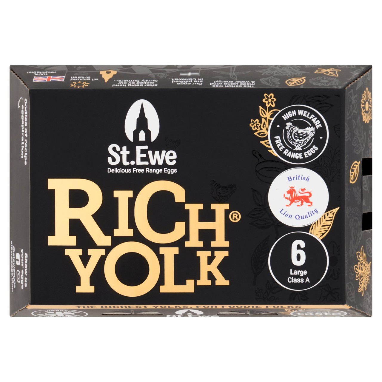St Ewe Opulent Large Rich Yolk Free Range Eggs - Morrisons Online ...