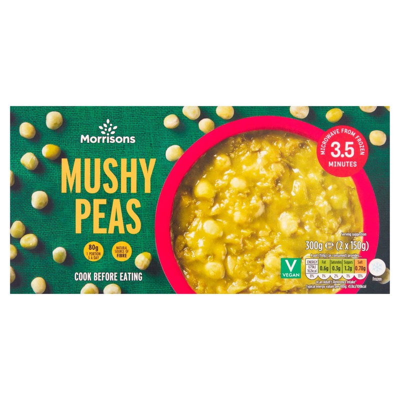 Morrisons Twinpack Mushy Peas - Morrisons Online Groceries & Offers