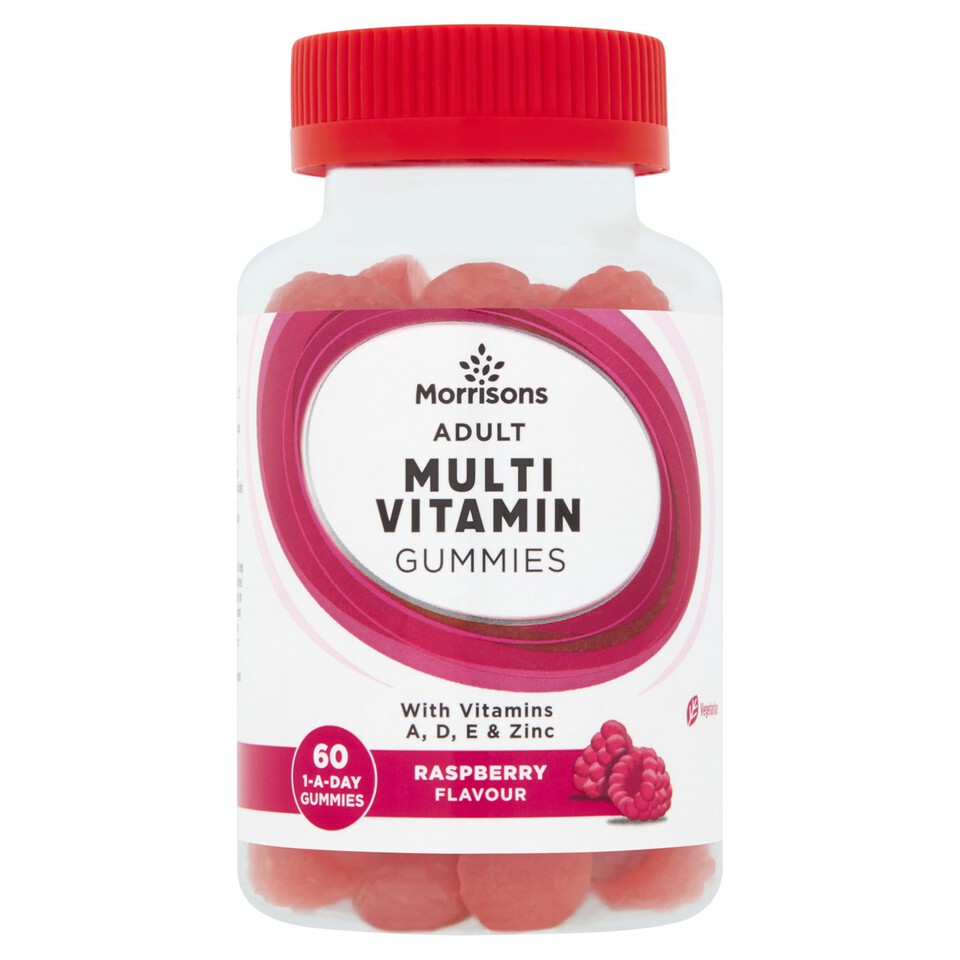 Morrisons Adult Multivitamin Gummies Raspberry - Morrisons Online ...