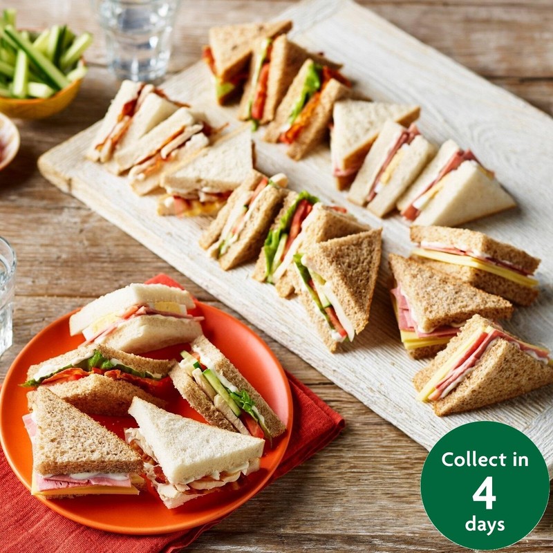 Cooked Meat Sandwich Platter 20 Pieces - Eat On Same Day - Morrisons ...