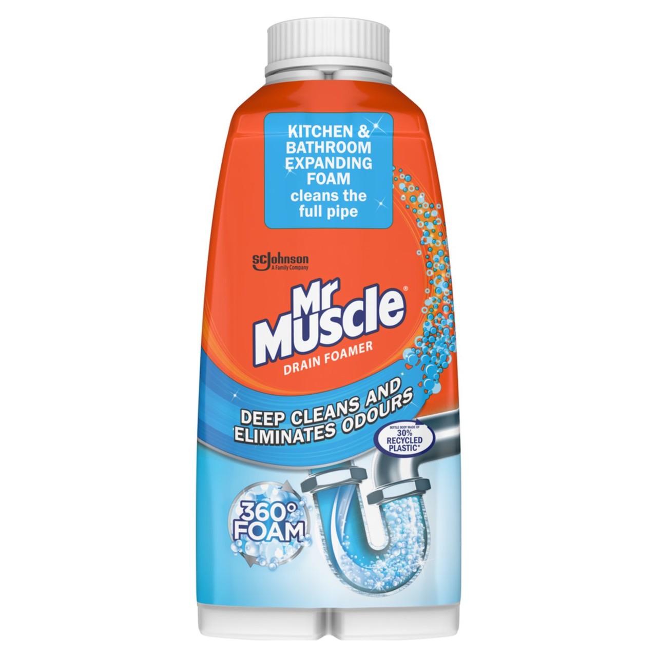 Mr Muscle Drain Foamer Odour Eliminator - Morrisons Online Groceries ...