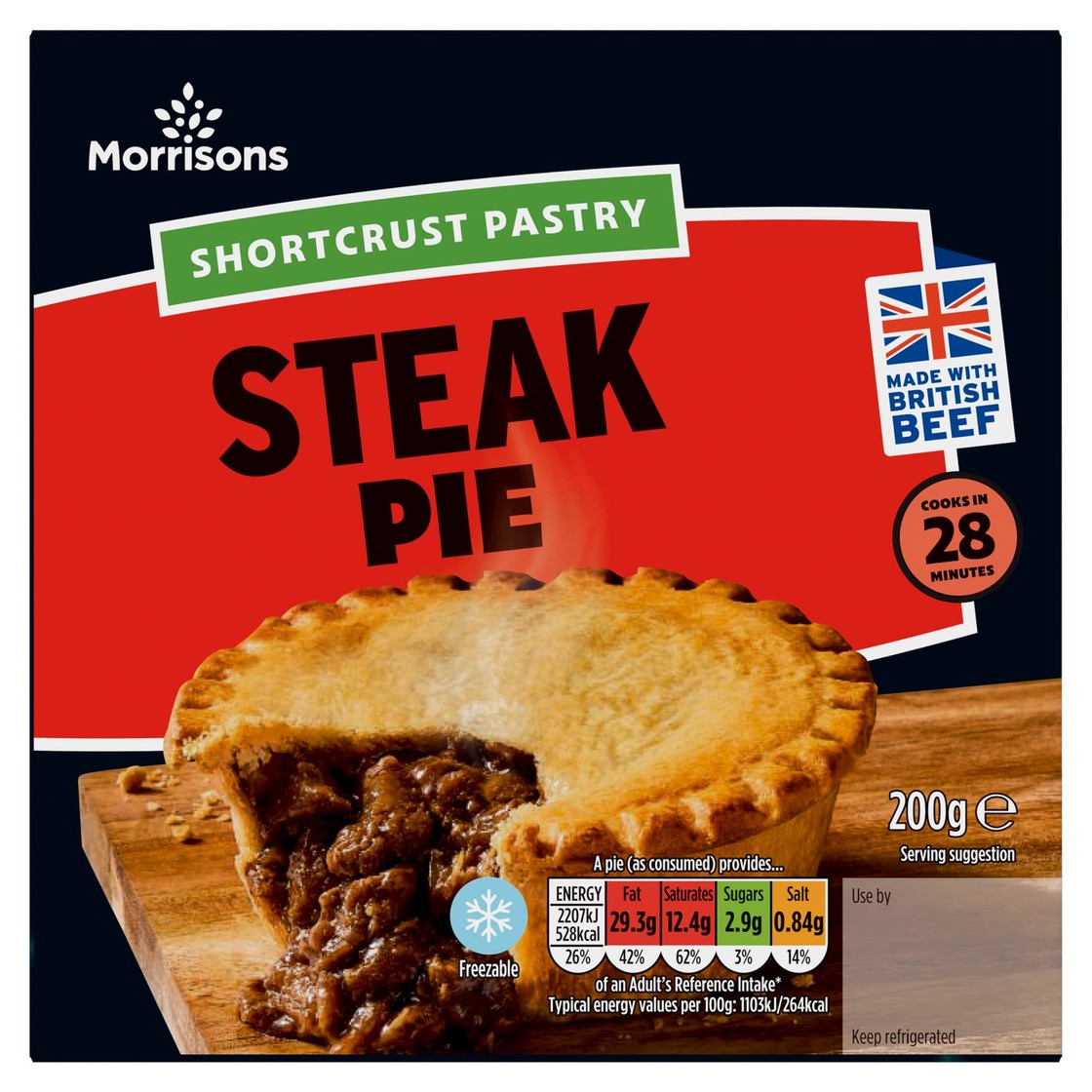 Morrisons Shortcrust Steak Pie - Morrisons Online Groceries & Offers