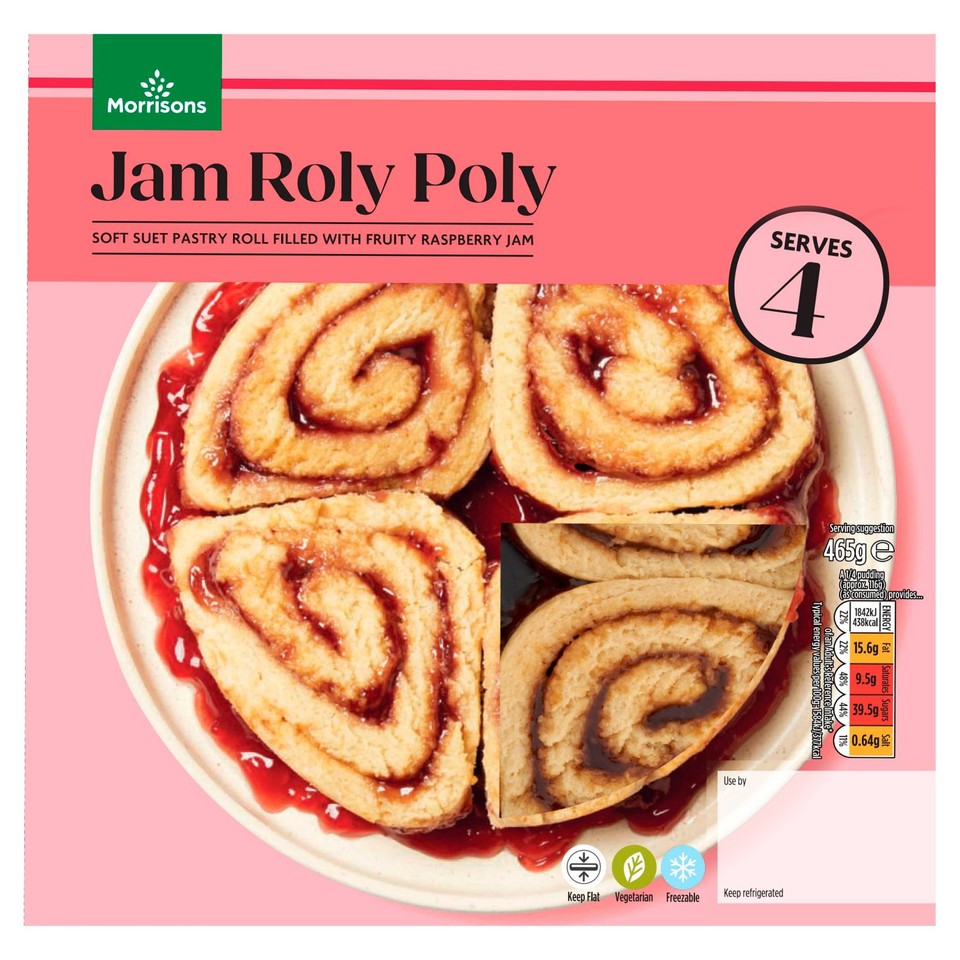 Morrisons Jam Roly Poly 465g - Morrisons Online Groceries & Offers