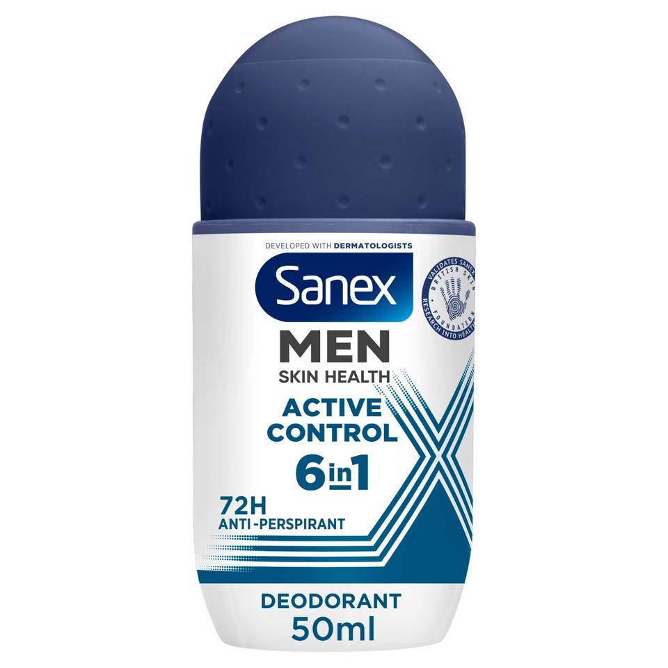 Sanex Men Active Control Roll On Deodorant 72hr 50ml - Morrisons Online ...
