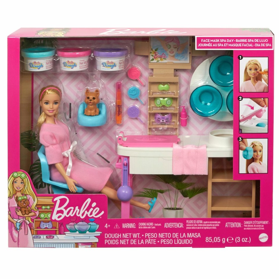 Barbie Face Mask Spa Day Playset - Morrisons Online Groceries & Offers
