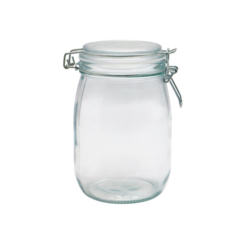 Nutmeg Home Glass Clip Top Jar 1000ml - Morrisons Online Groceries & Offers