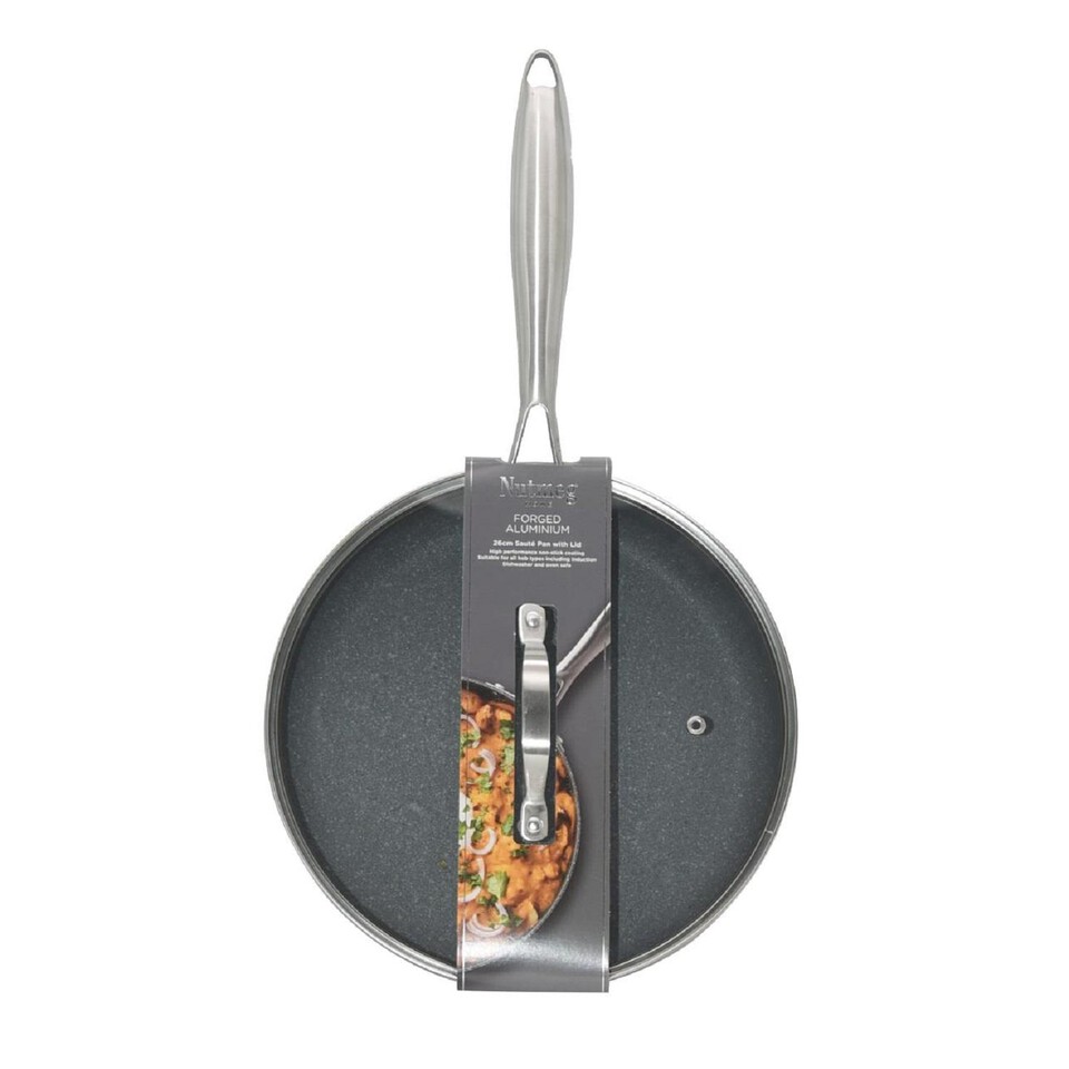 Nutmeg Home 26cm Forged Aluminium Saute Saucepan - Morrisons Online ...
