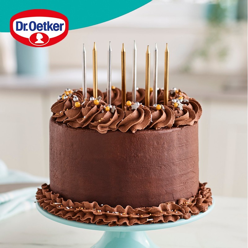 Dr. Oetker 12 Metallic Birthday Candles - Morrisons Online Groceries ...