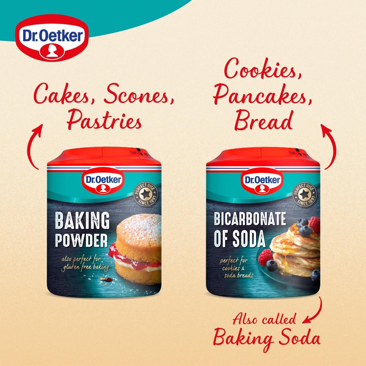 Dr Oekter Gluten Free Baking Powder Tub - Morrisons Online Groceries ...