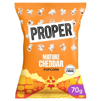 Proper Corn Mature Cheddar Popcorn 70g - Morrisons Online Groceries ...