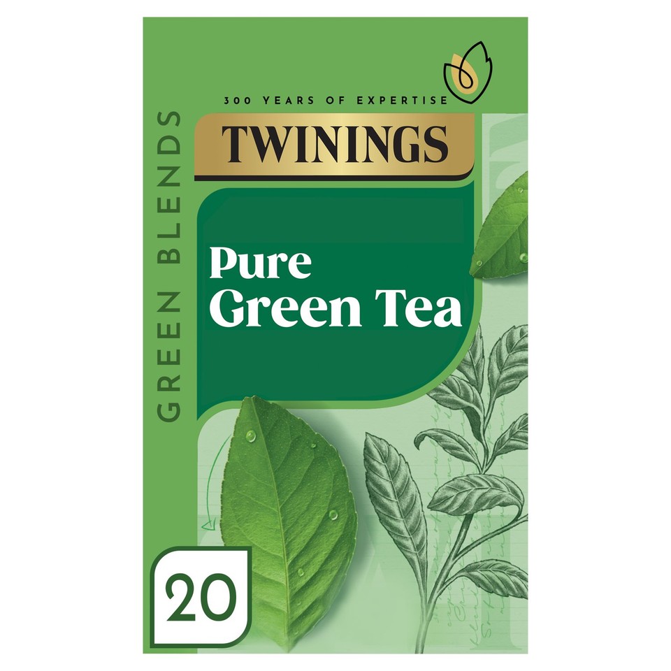 Twinings Pure Green Tea Bags 20s - Morrisons Online Groceries & Offers