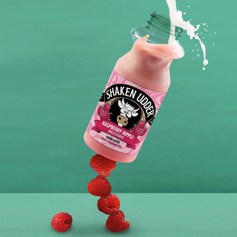 Shaken Udder Raspberry Ripple Milkshake - Morrisons Online Groceries ...
