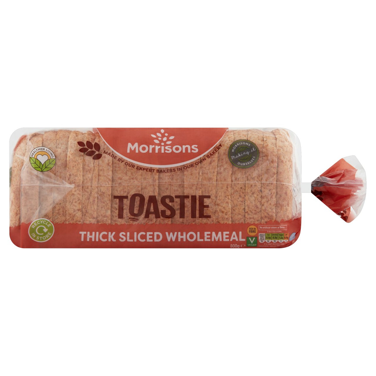 Morrisons Wholemeal Toastie Bread - Morrisons Online Groceries & Offers
