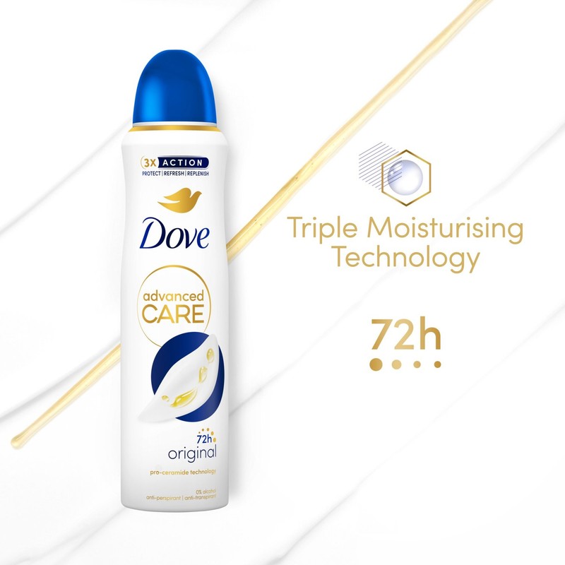 Dove For Women Anti Perspirant Original Daphne 150ml - Morrisons Online ...