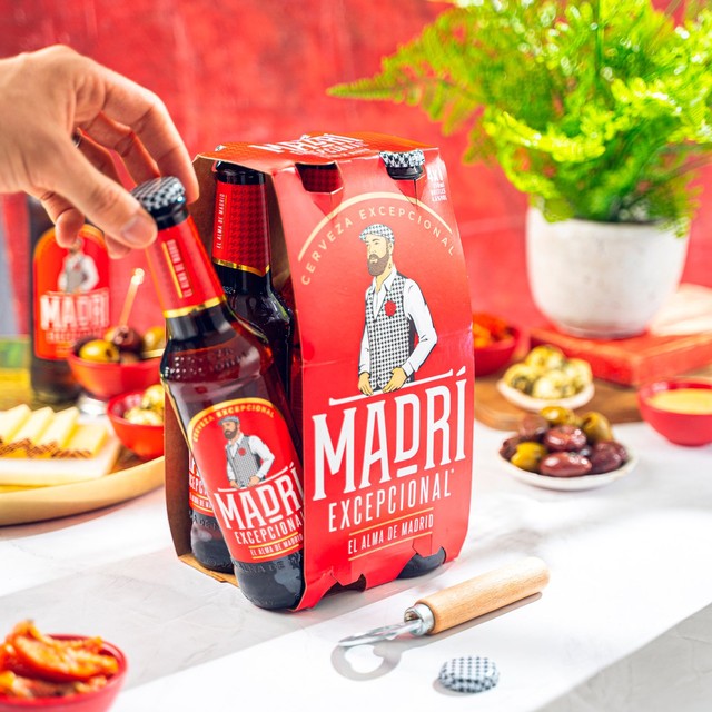 Madri Exceptional Lager Beer Bottles 4x330ml - Morrisons Online ...