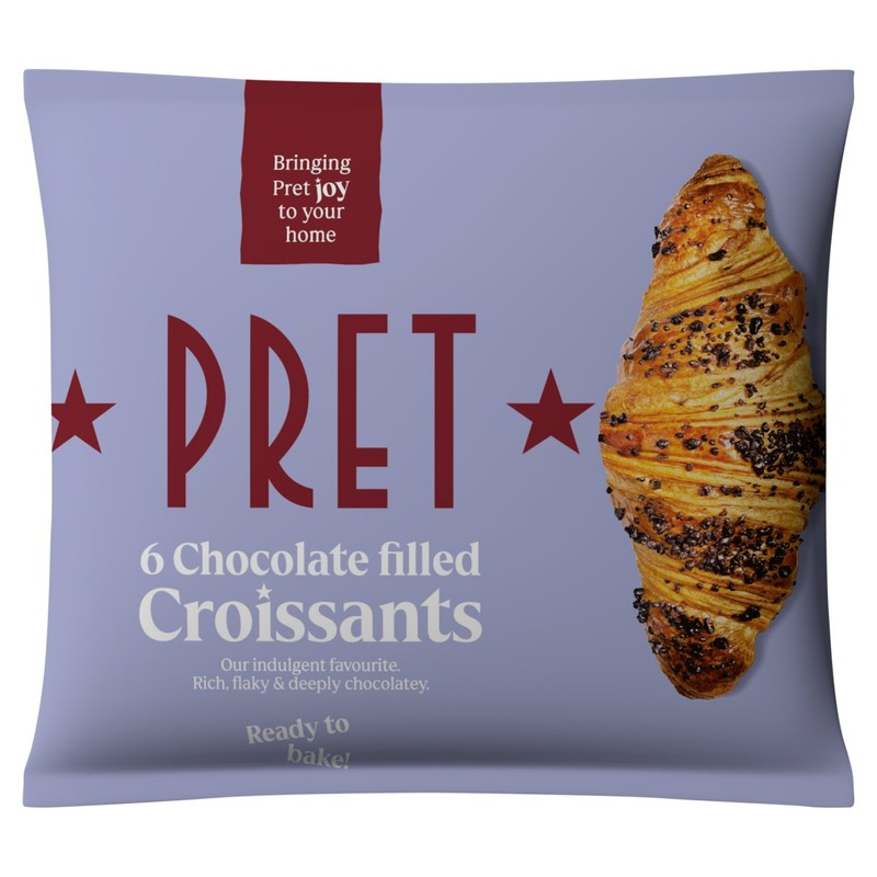 Pret 6 Chocolate Filled Croissants 420g - Morrisons Online Groceries ...