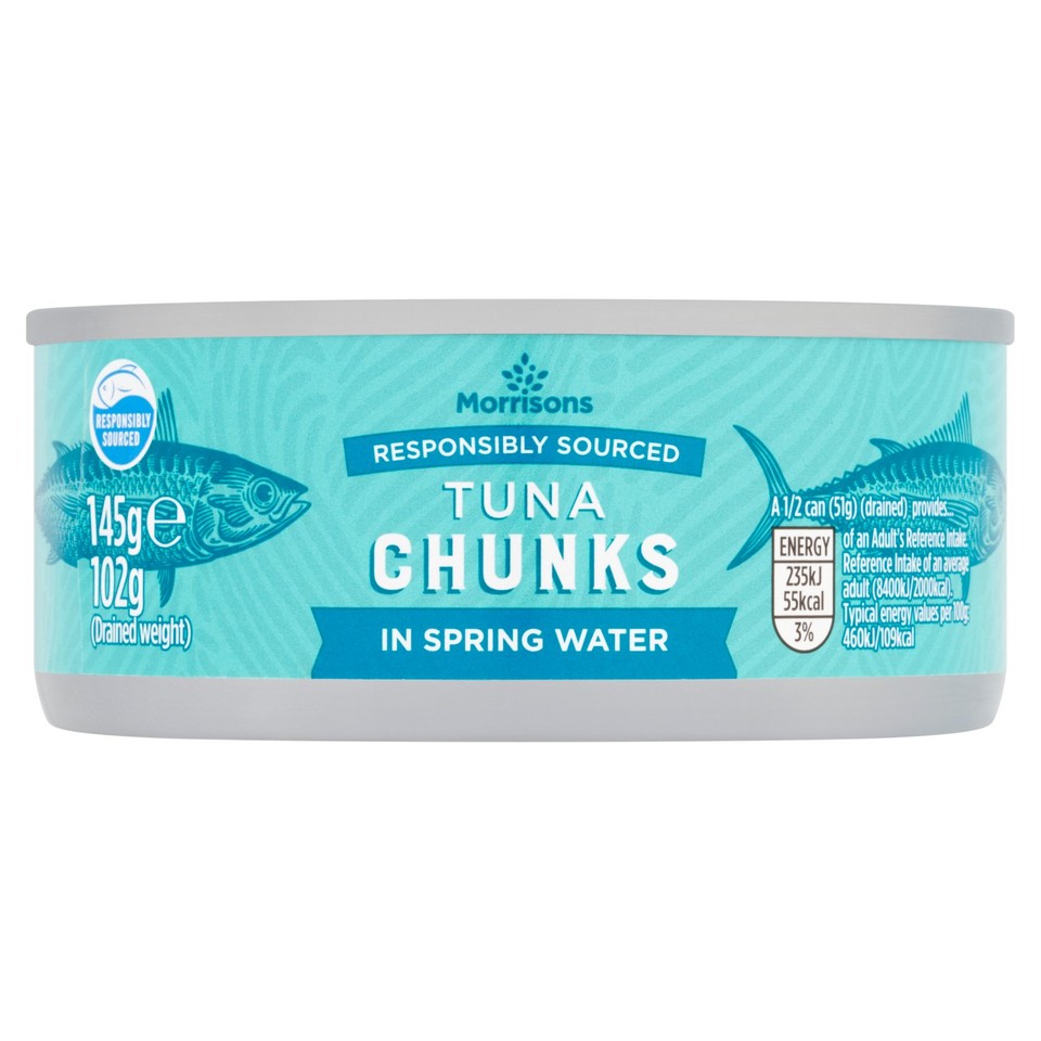 Morrisons Tuna Chunks In Spring Water 145g - Morrisons Online Groceries ...