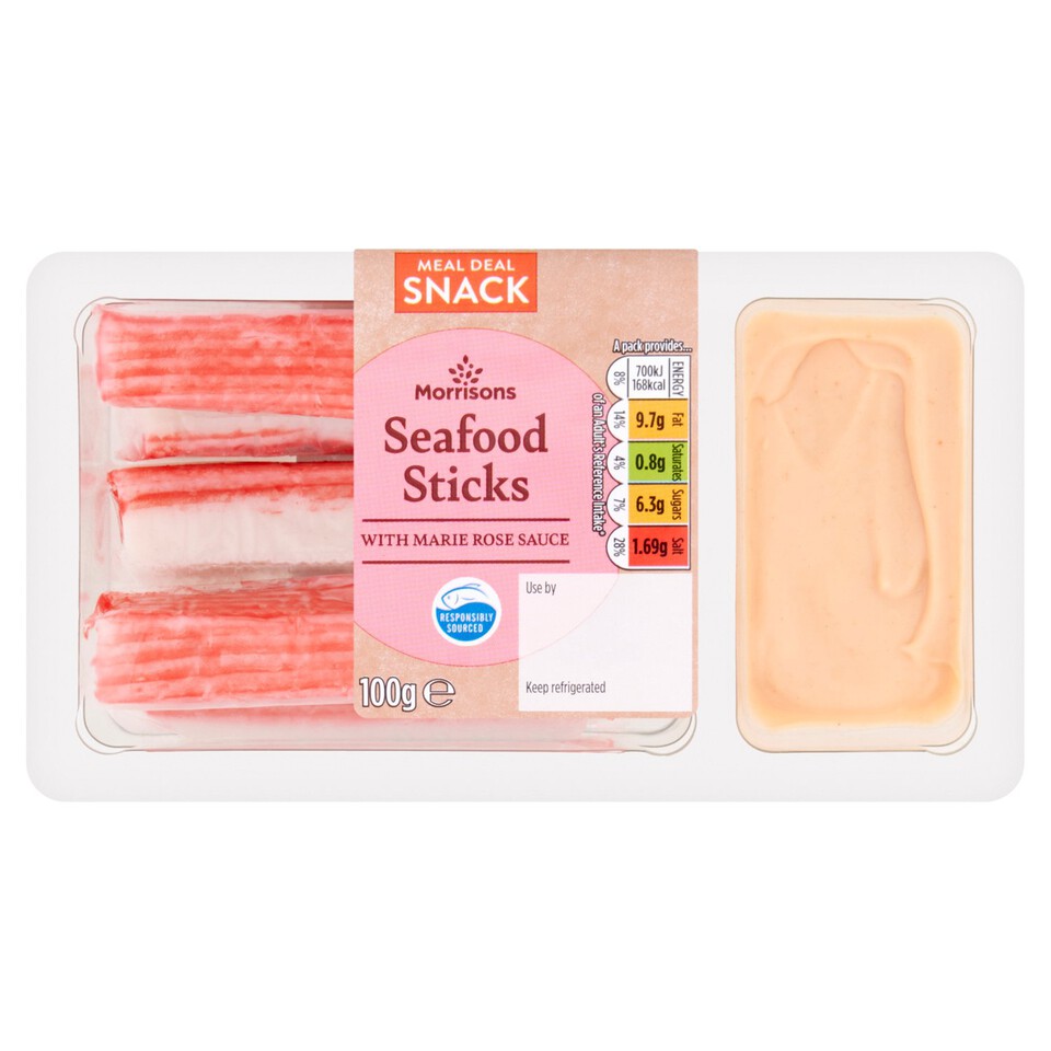 Morrisons Snack Seafood Sticks With Marie Rose Sauce - Morrisons Online ...