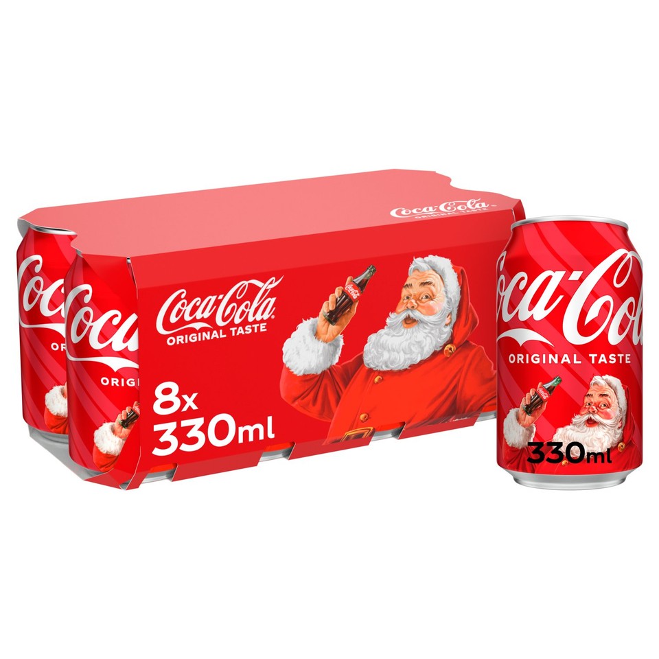 Coca-Cola Original Taste 8 x 330ml - Morrisons Online Groceries & Offers