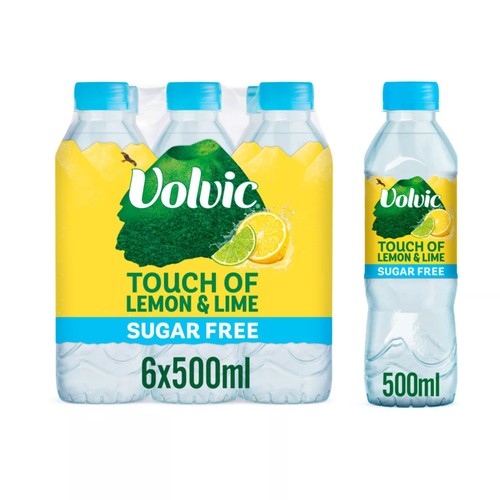 Volvic Touch Of Fruit Sugar Free Lemon & Lime Flavoured Water ...