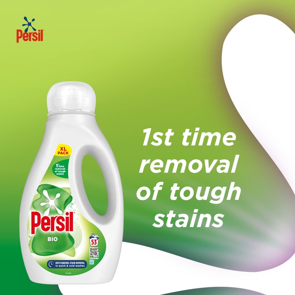 Persil Bio Liquid Laundry Washing Detergent 53 Washes - Morrisons ...