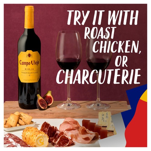 Campo Viejo Rioja Tempranillo Red Wine - Morrisons Online Groceries ...