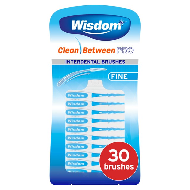 Wisdom Clean Between Pro Fine Interdental Brushes - Morrisons Online ...