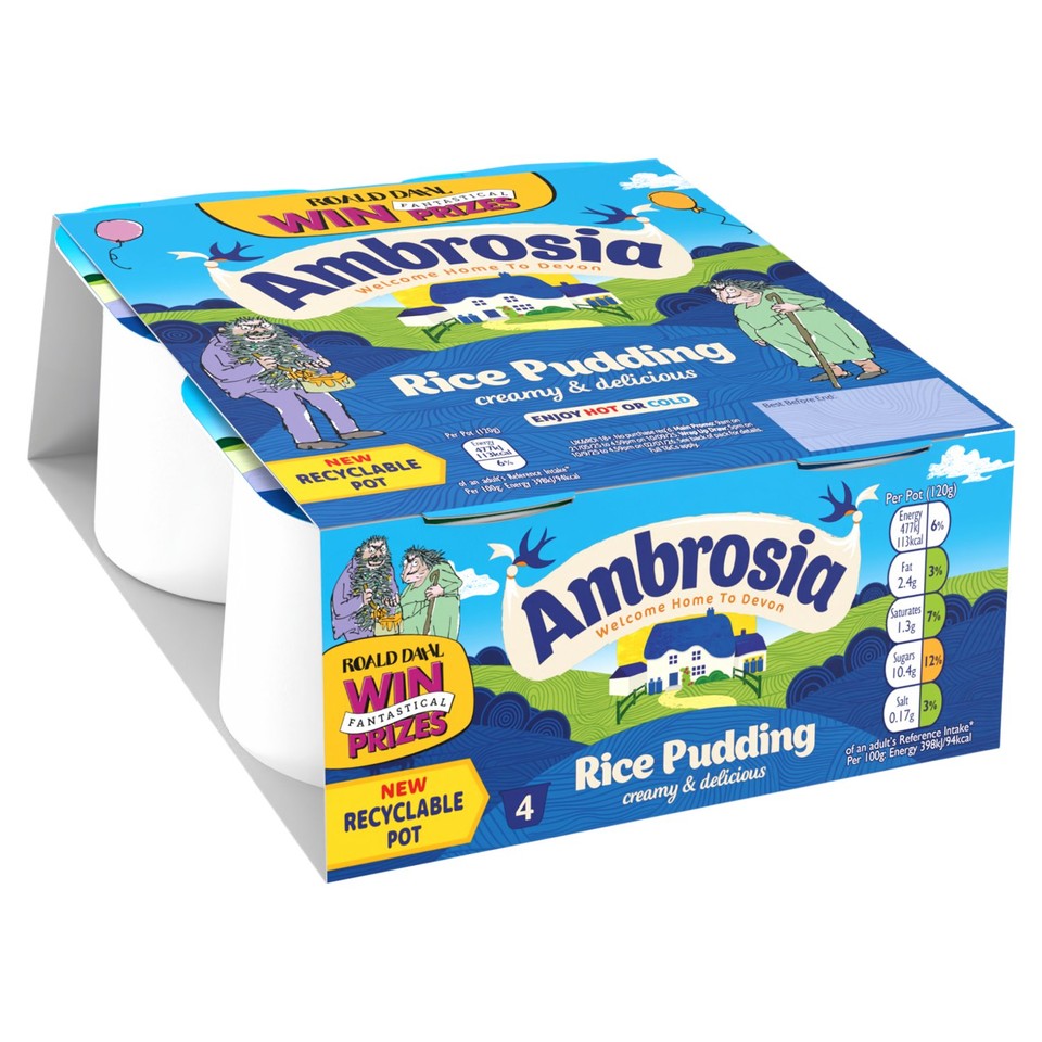 Ambrosia Rice Pudding Pots - Morrisons Online Groceries & Offers