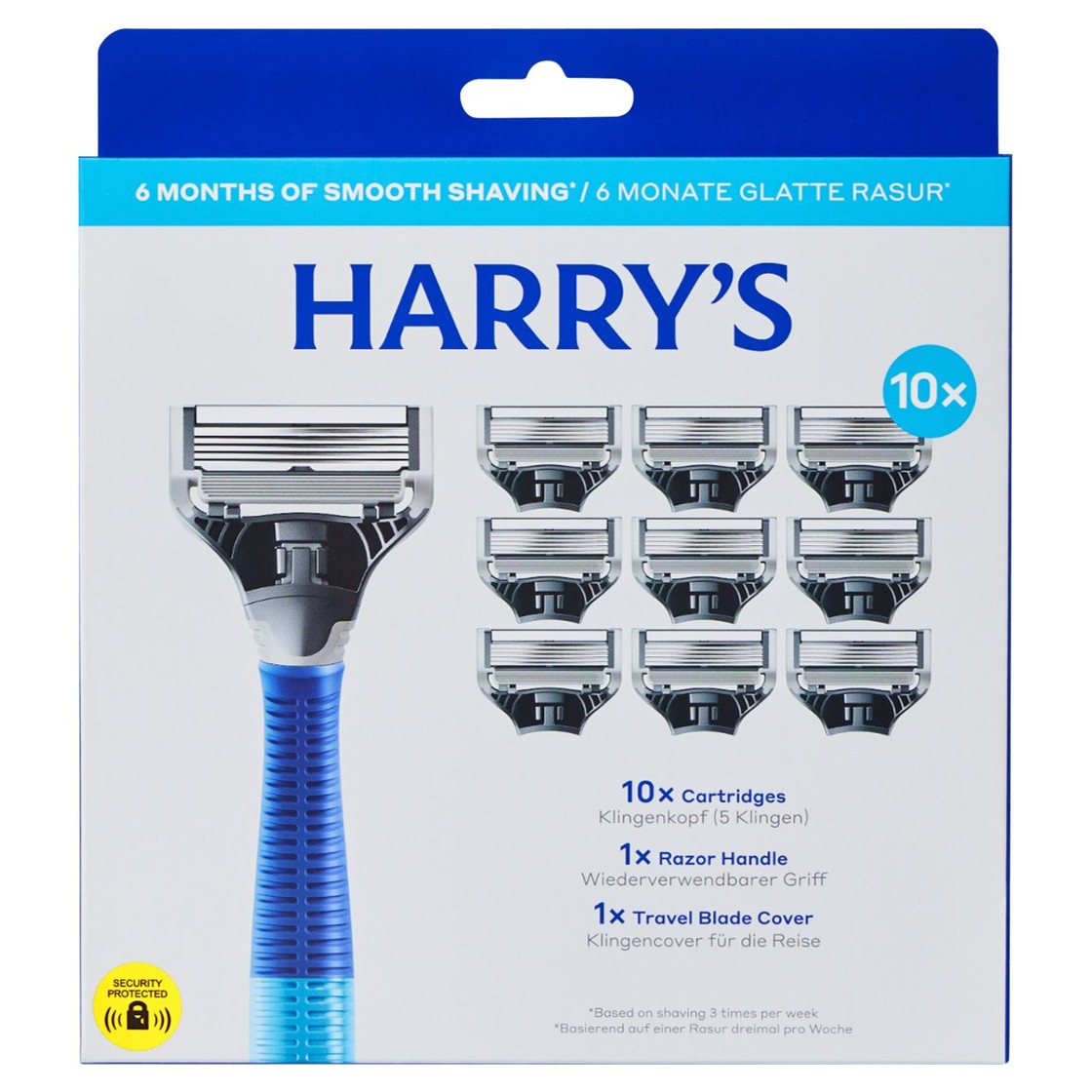 Harry's Razor and 10 Blades Indigo Set - Morrisons Online Groceries ...