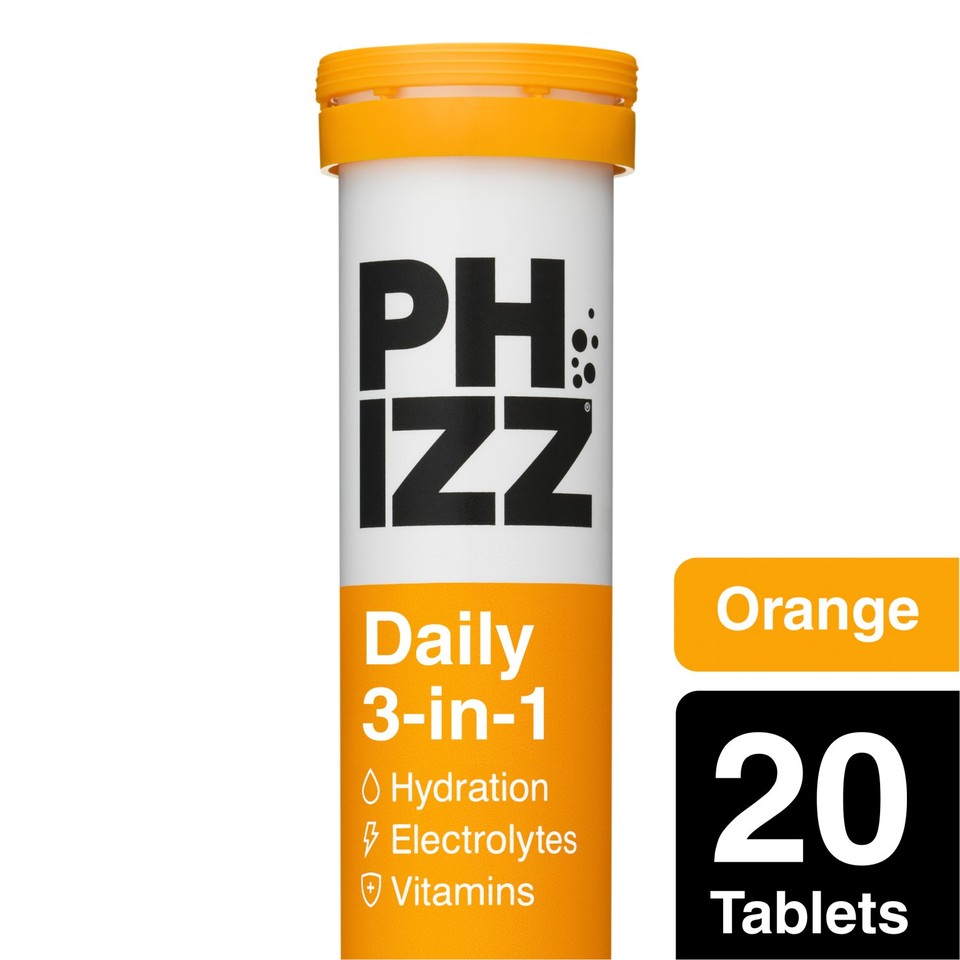 Phizz Orange 3in1 Hydration Electrolytes And Vitamins Effervescent 20s ...