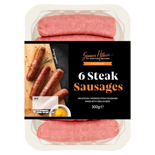 Simon Howie The Scottish Butcher Premium Steak Sausages 300g ...