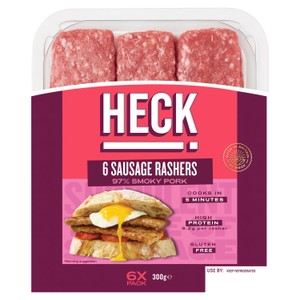 Heck Pork Sausage Rashers - Morrisons Online Groceries & Offers