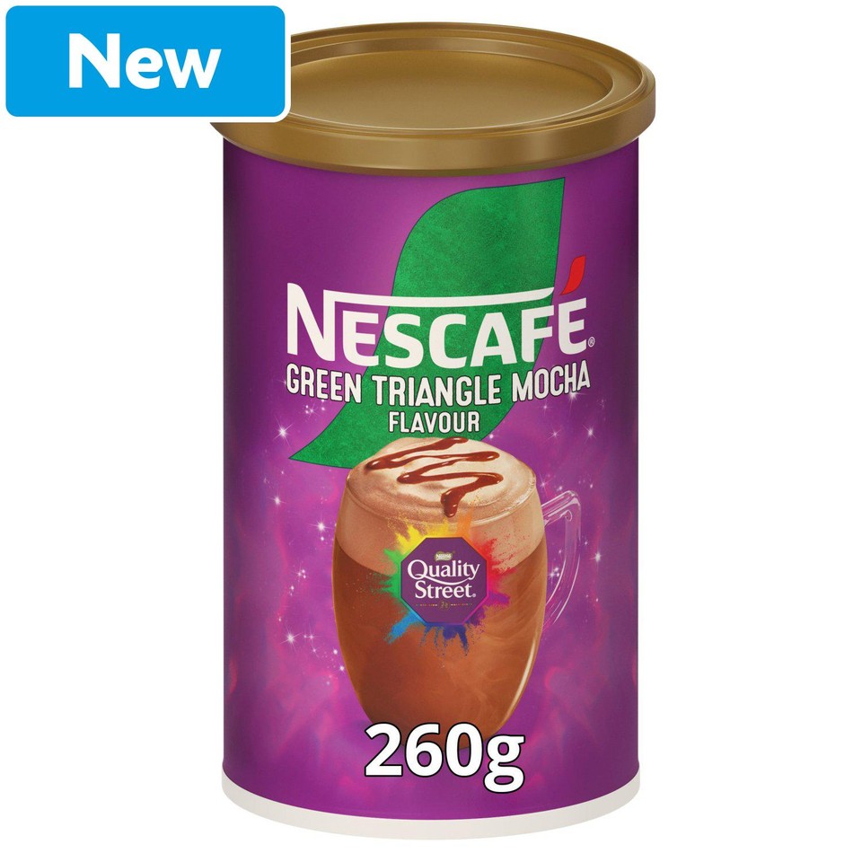 Nescafe Quality Street Green Triangle Hazelnut Mocha Coffee 260g ...